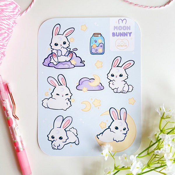 Cute Bunny Stickers - Etsy