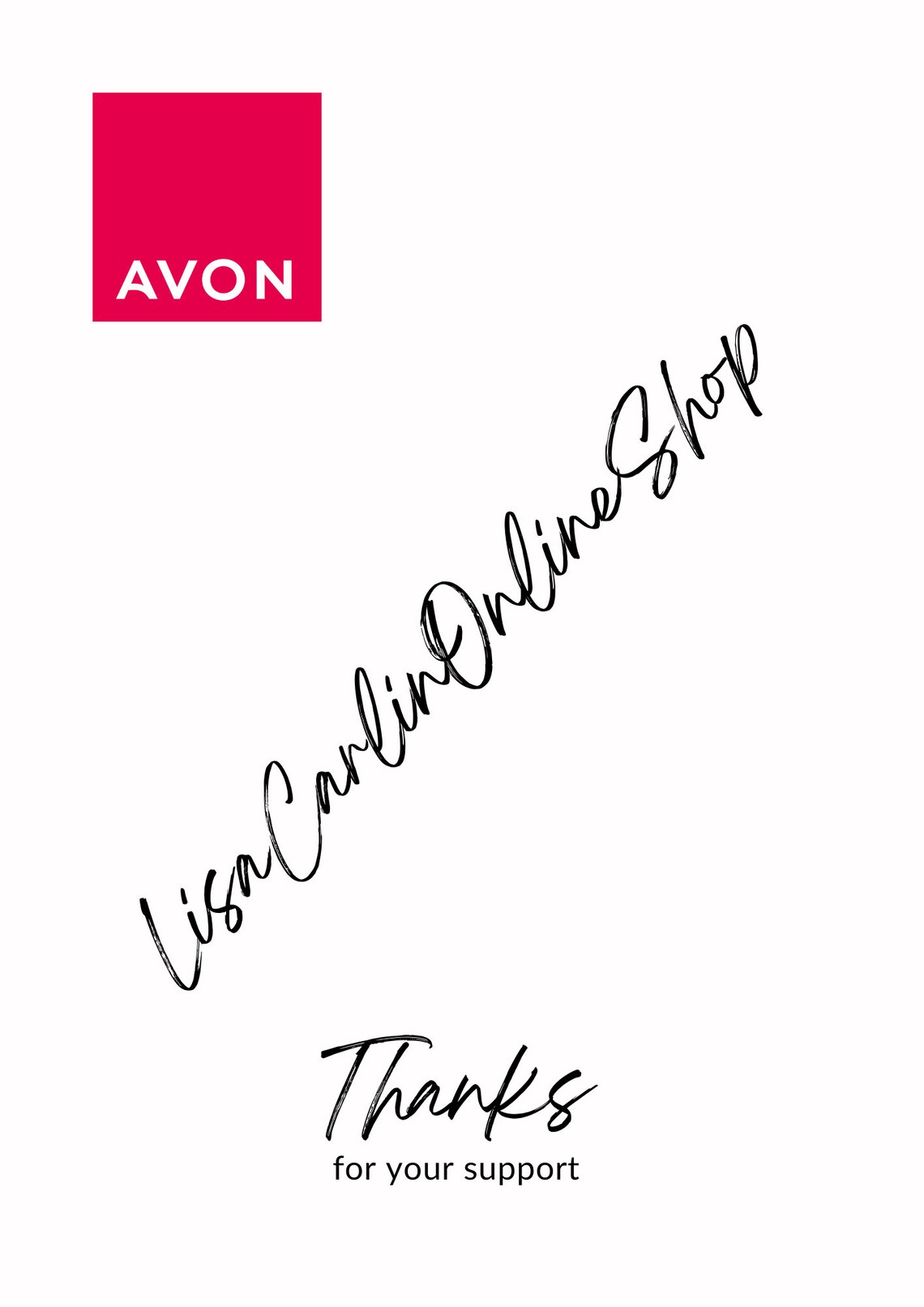 Avon Thanks Notes Printable - Etsy UK