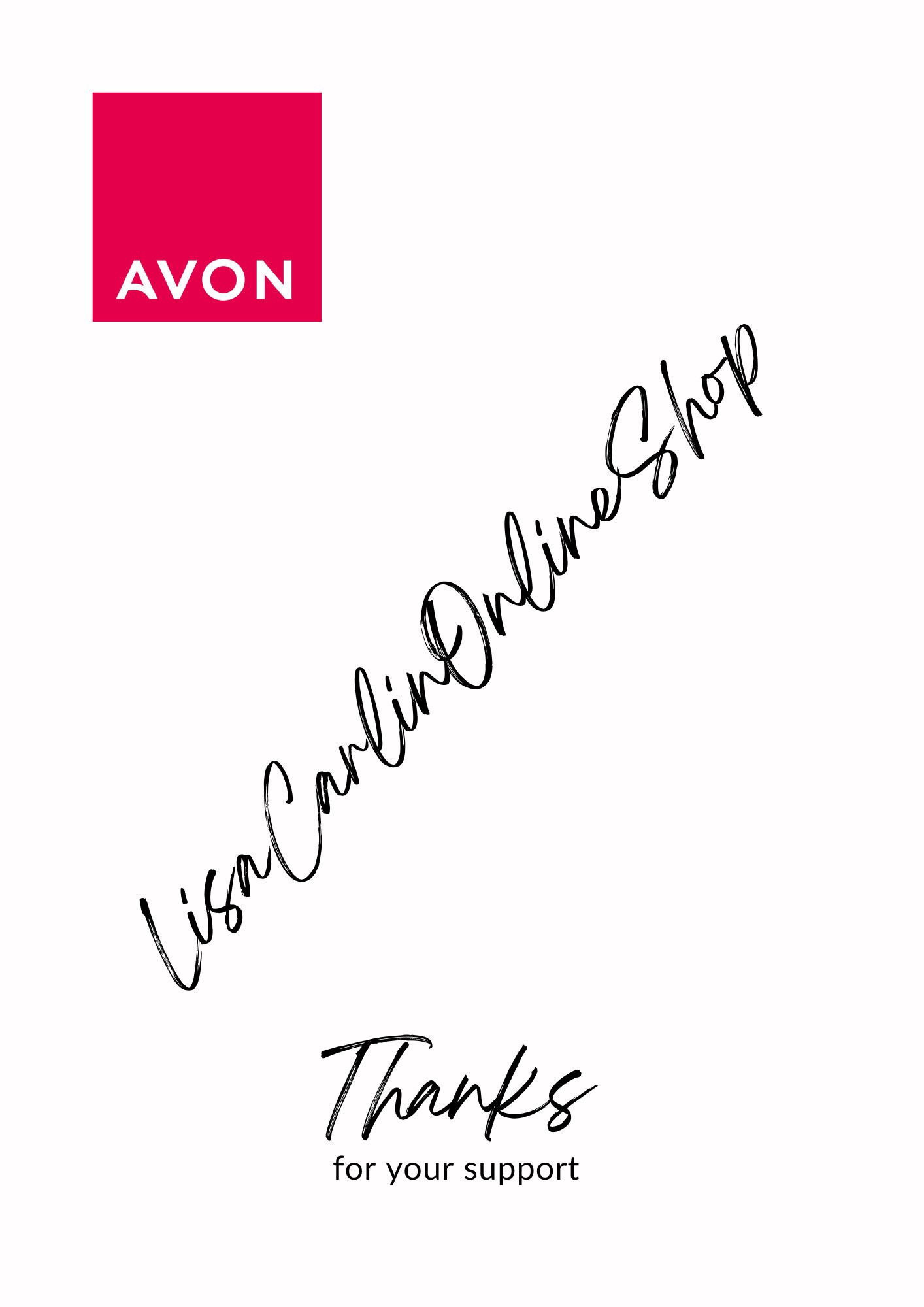 Avon Thanks Notes Printable - Etsy UK