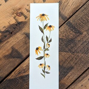 Black-eyed Susan Bookmark | Archival Quality Fine Art Print, Handmade ...