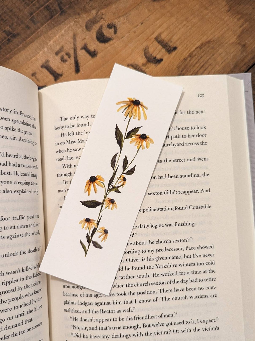 Black-eyed Susan Bookmark | Archival Quality Fine Art Print, Handmade ...
