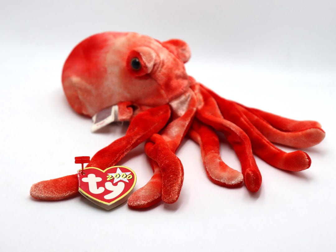 Vintage TY Beanie Baby “wiggly” – Squid Plush (2000) - Etsy