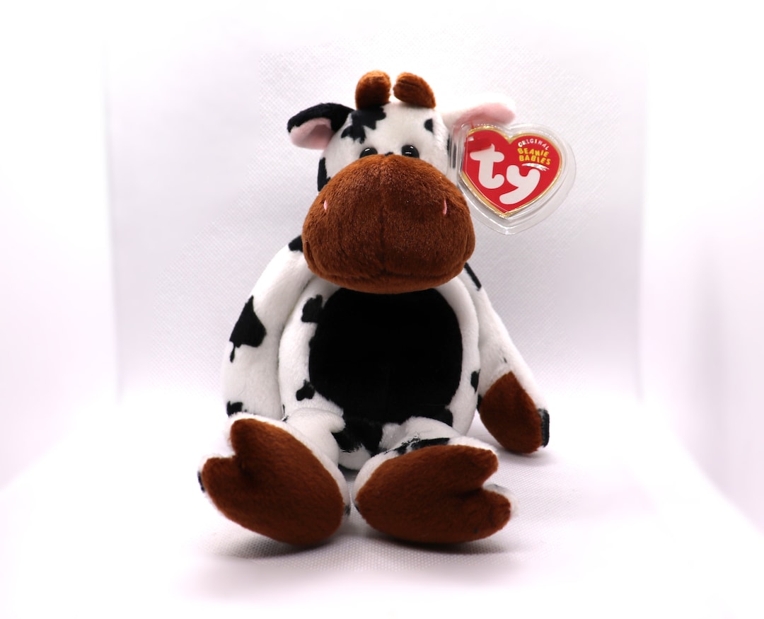 Ty Beanie Baby 'tipsy' the Black Brown Cow Plushy Unique Beanie Babies ...