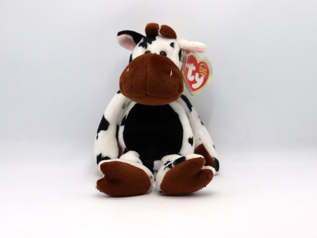 Ty Beanie Baby 'tipsy' the Cow - Unique Plush Toy, Cow Stuffed Animal ...