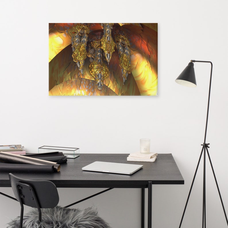Printable Fractal Art Trippy Abstract Geometry Fractal Home Decor ...