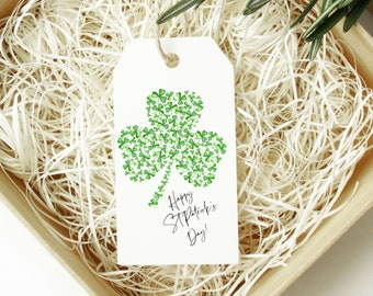 Shamrock Gift Tags - Etsy