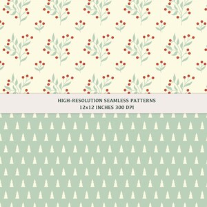 Christmas Digital Papers | Seamless Pattern | Digital Paper Bundle ...