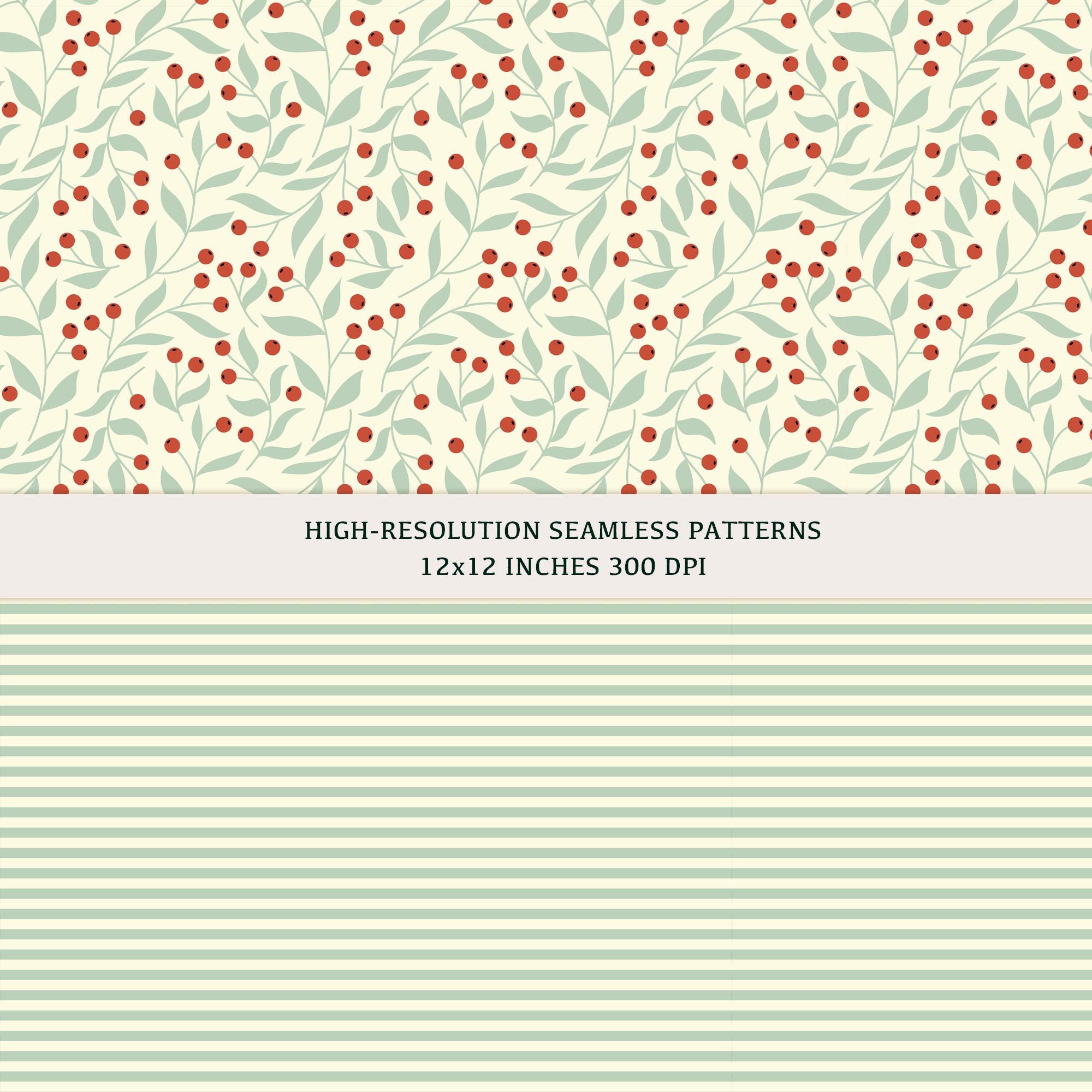 Christmas Digital Papers | Seamless Pattern | Digital Paper Bundle ...