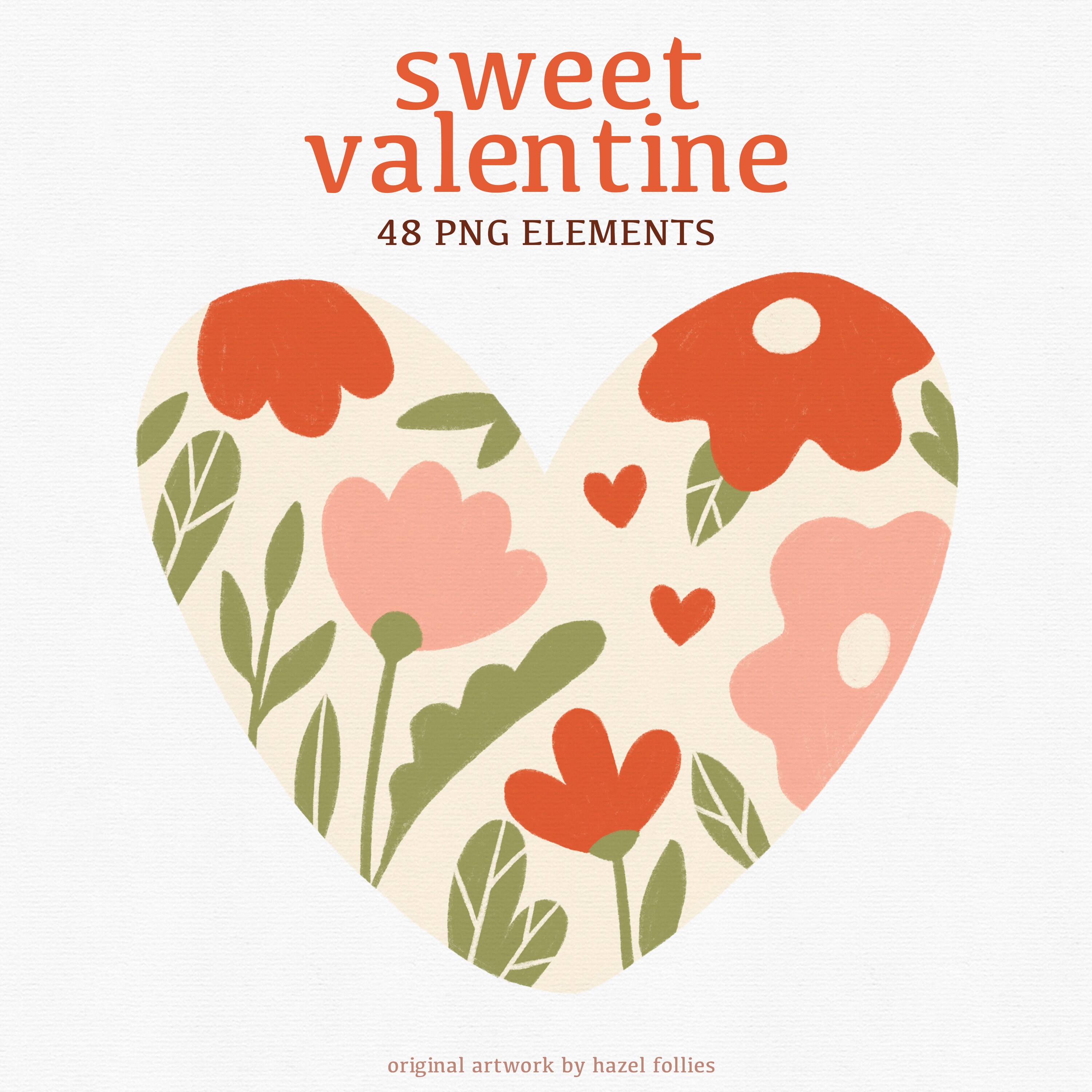 Sweet Valentine Clipart Set Individual PNG Files Digital Download ...