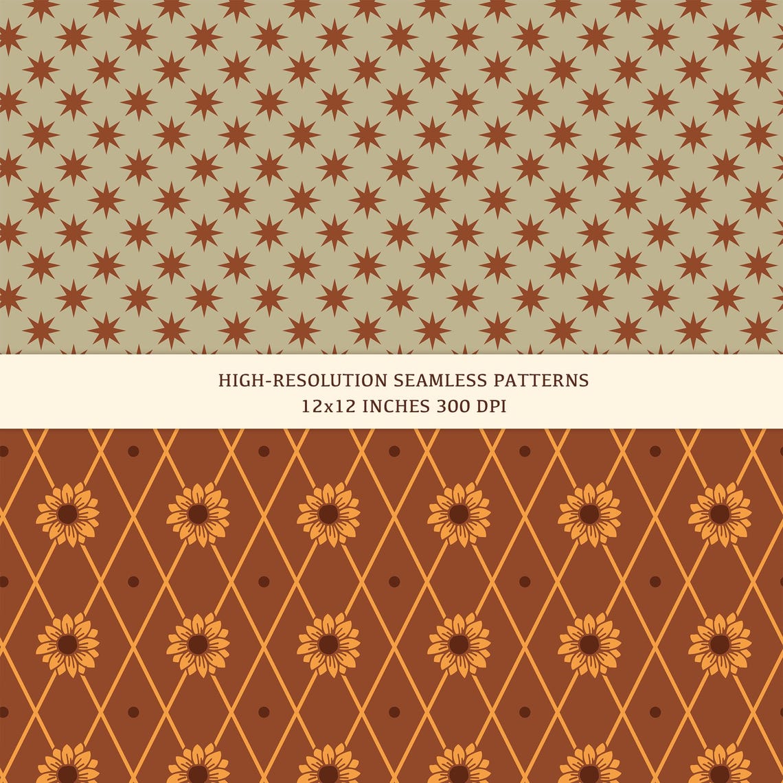 Fall Digital Papers | Seamless Pattern | Digital Paper Bundle | Digital ...