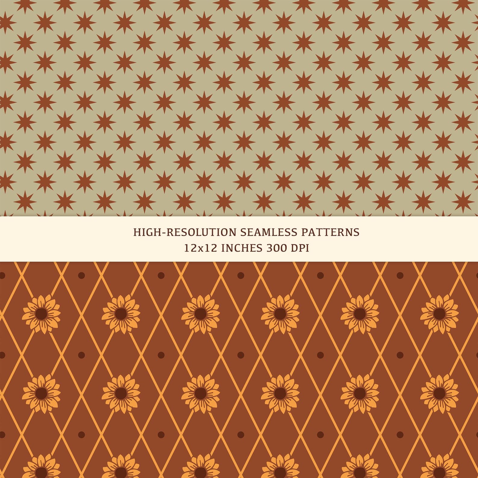 Fall Digital Papers | Seamless Pattern | Digital Paper Bundle | Digital ...