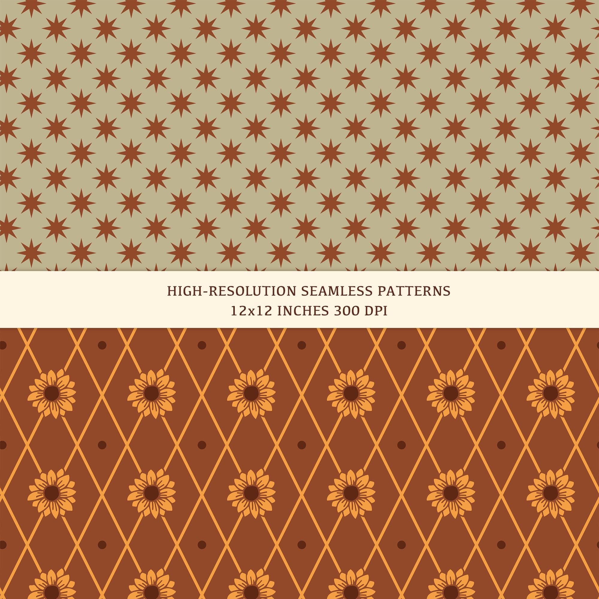 Fall Digital Papers | Seamless Pattern | Digital Paper Bundle | Digital ...
