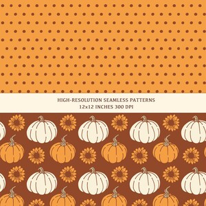 Fall Digital Papers | Seamless Pattern | Digital Paper Bundle | Digital ...