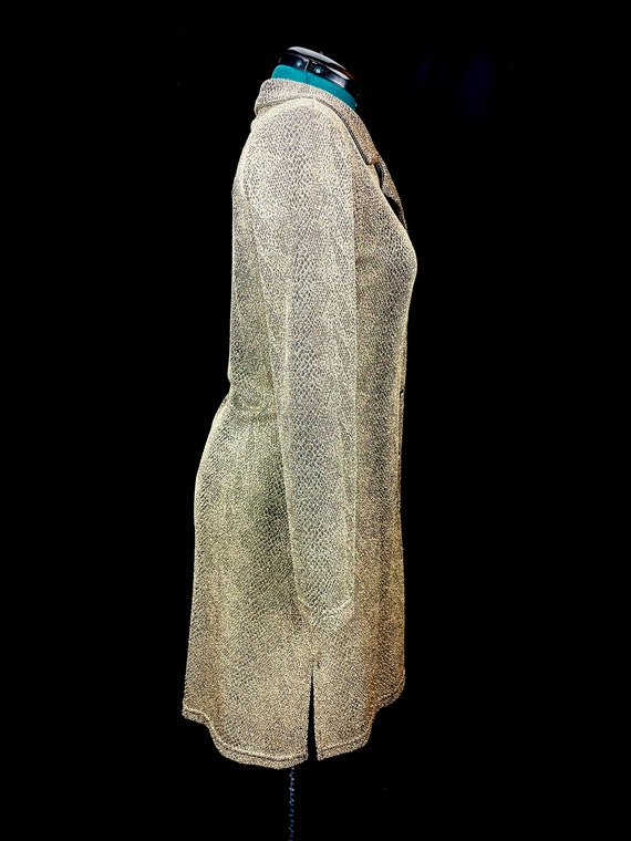 Vintage 90's Minimal Animal Print Snakeskin Duster Ja… - Gem