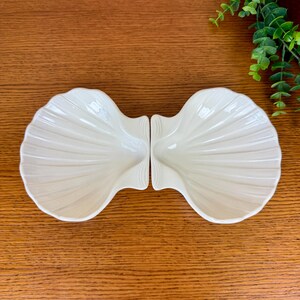 Vintage Hall Pottery Scallop Sea Shell Soap Dish ~ 2 Available ~ Ocean ...