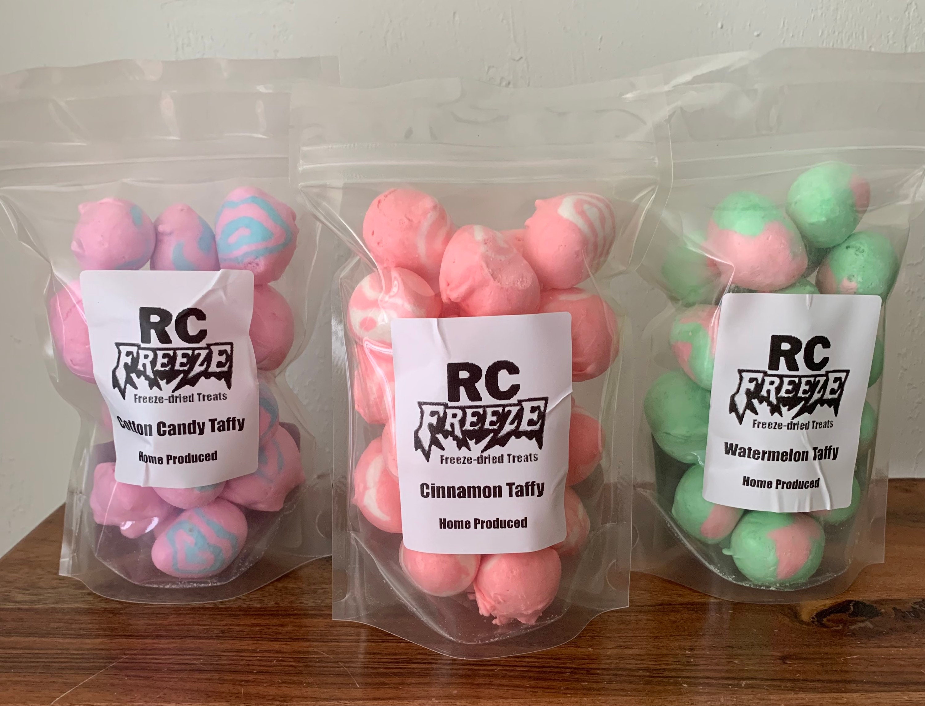 Freeze Dried Salt Water Taffy Cinnamon Taffy Watermelon - Etsy