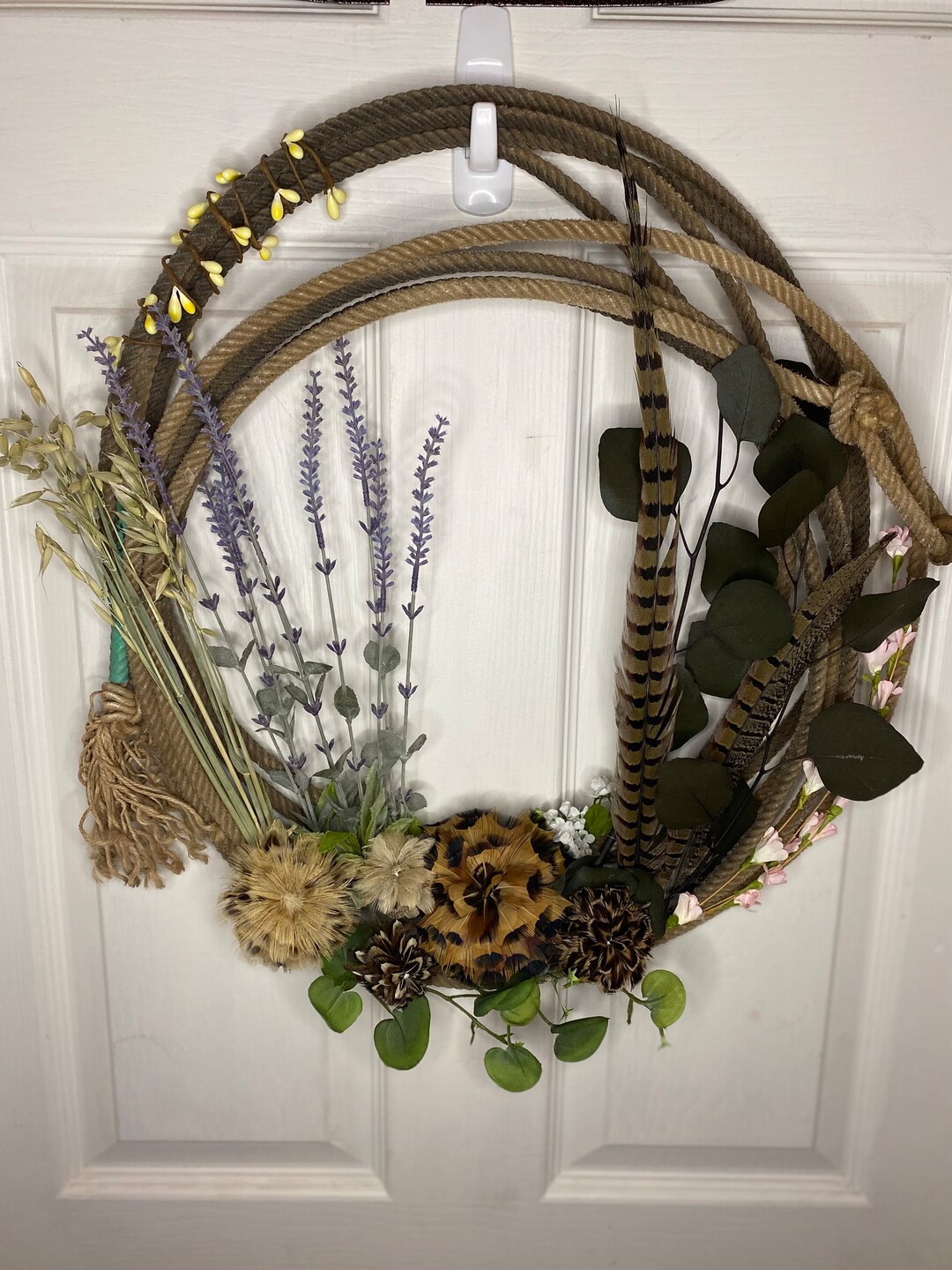 Western Lasso, Lariat Rope, Spring/summer Pheasant Feather Flower ...