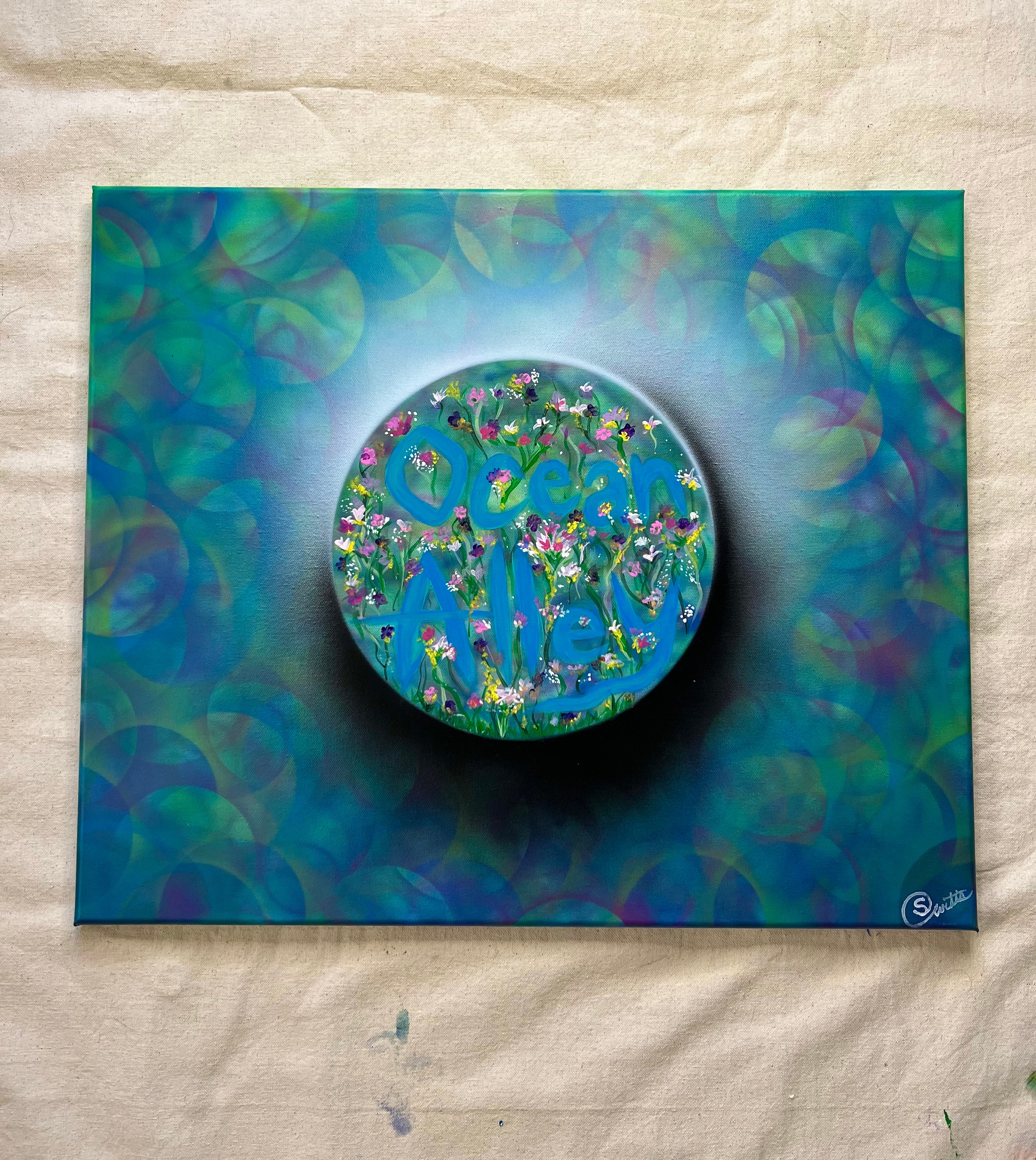 Ocean Alley Original Painting Band Art, Unique, Colorful - Etsy