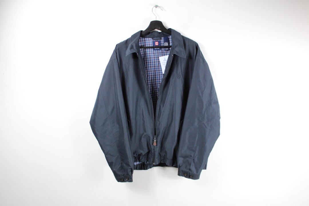 Chaps Golf Bomber Jacket | Classic Plaid-lined Harrington Coat | Preppy ...