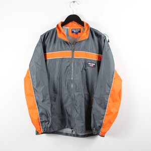 Vintage Polo-sport Windbreaker / Neon Anorak Zip-up Shell Jacket / 90s ...
