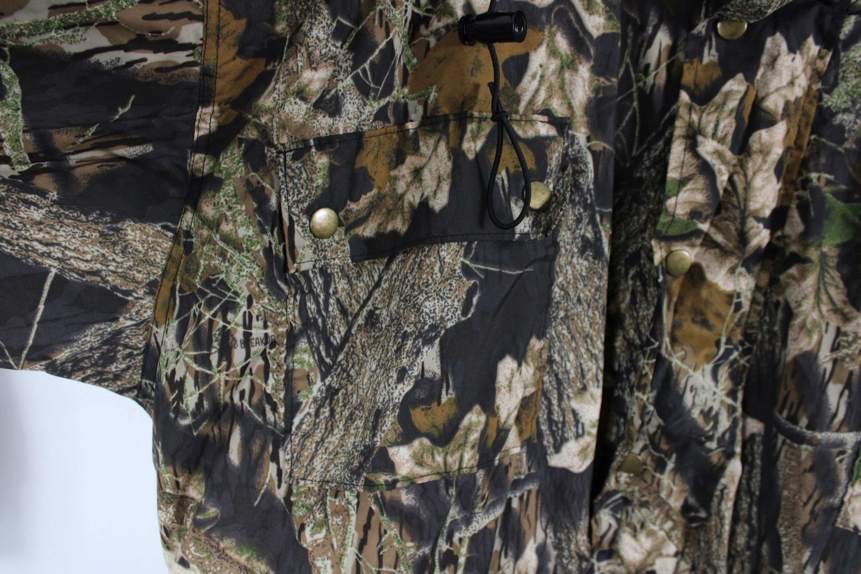 Forest Camo Jacket / Vintage 90s Real Tree Camouflage Hunting Coat ...