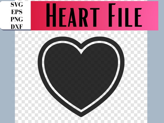 Heart File Digital Download Files SVG Eps Dxf Png Files | Etsy