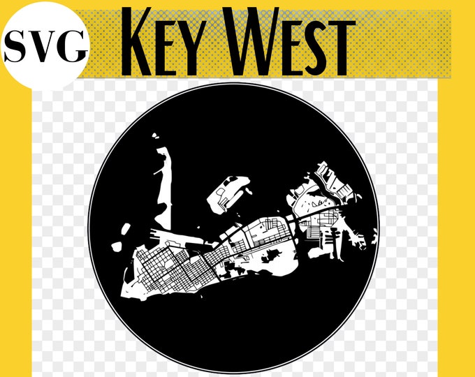 Key West Svg, Key West Map Svg, Key West Florida Svg, Florida Keys Svg ...