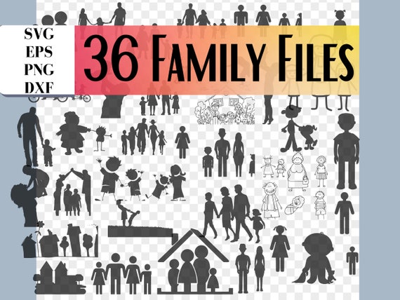 36 Family Files Digital Download Files SVG Eps Dxf Png | Etsy