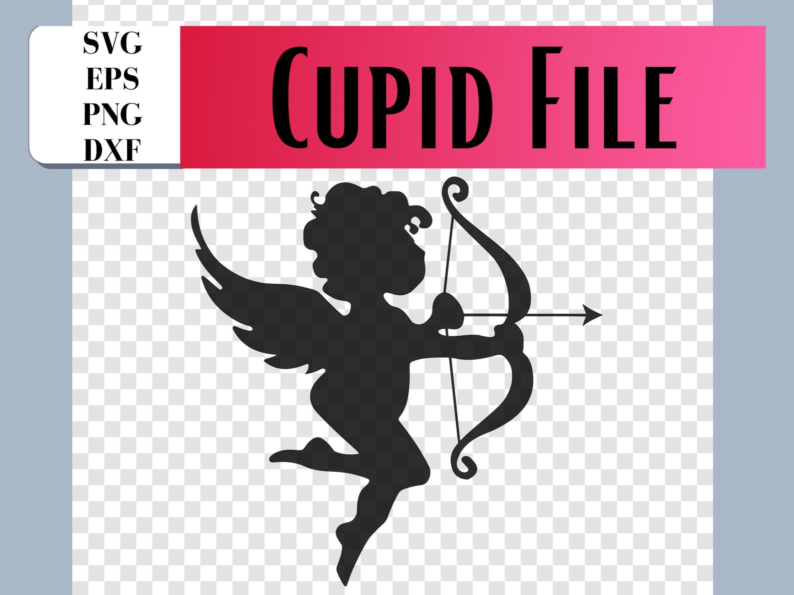 Cupid File, Digital Download Files, SVG, Eps, Dxf, Png Files Included ...