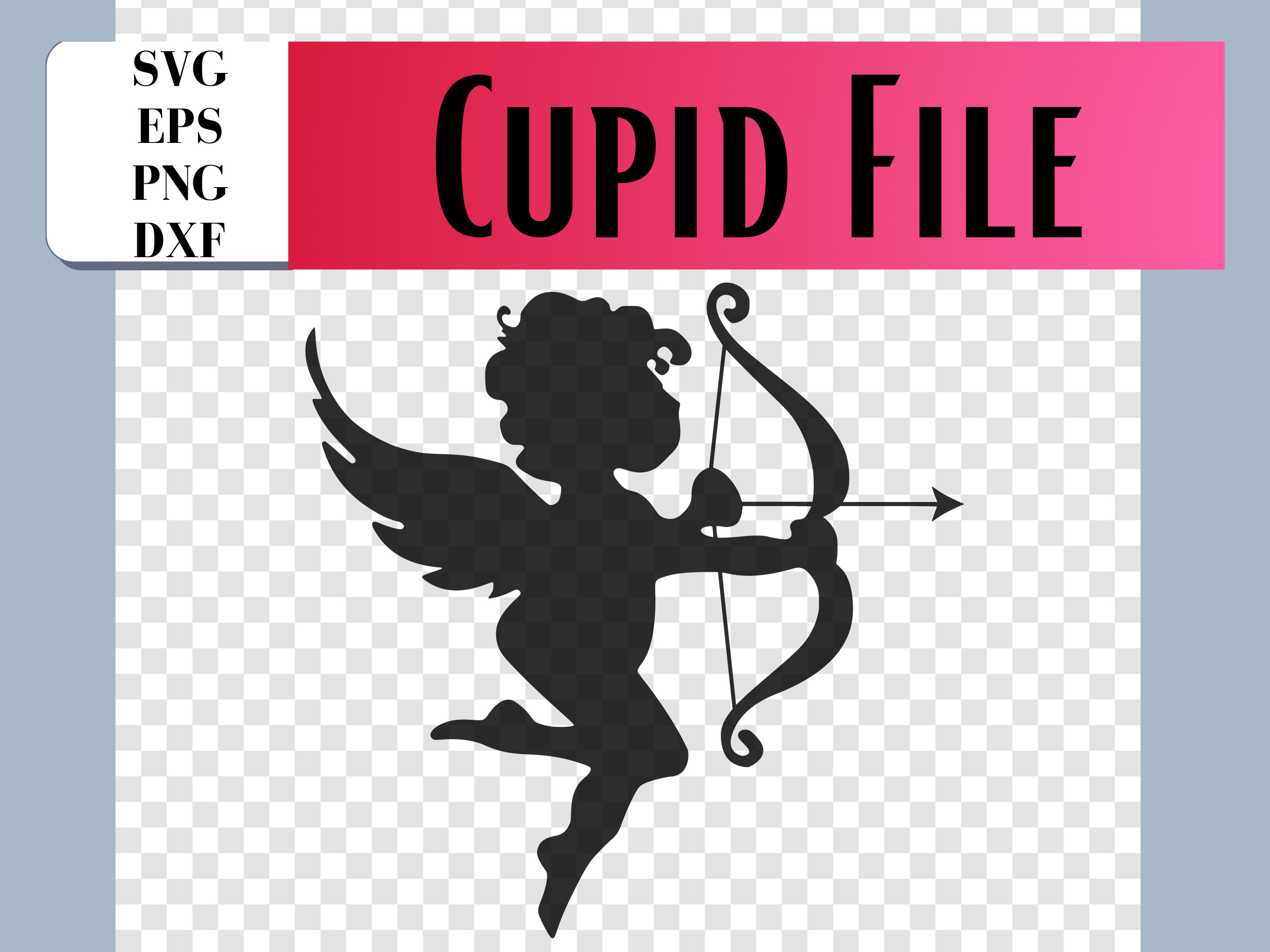 Cupid File, Digital Download Files, SVG, Eps, Dxf, Png Files Included ...