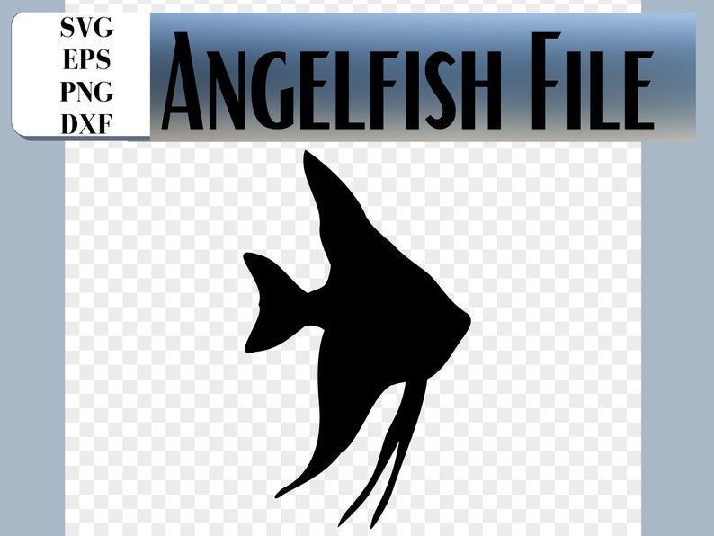 Angelfish File, Digital Download, SVG, Eps, Dxf, Png Files Included ...