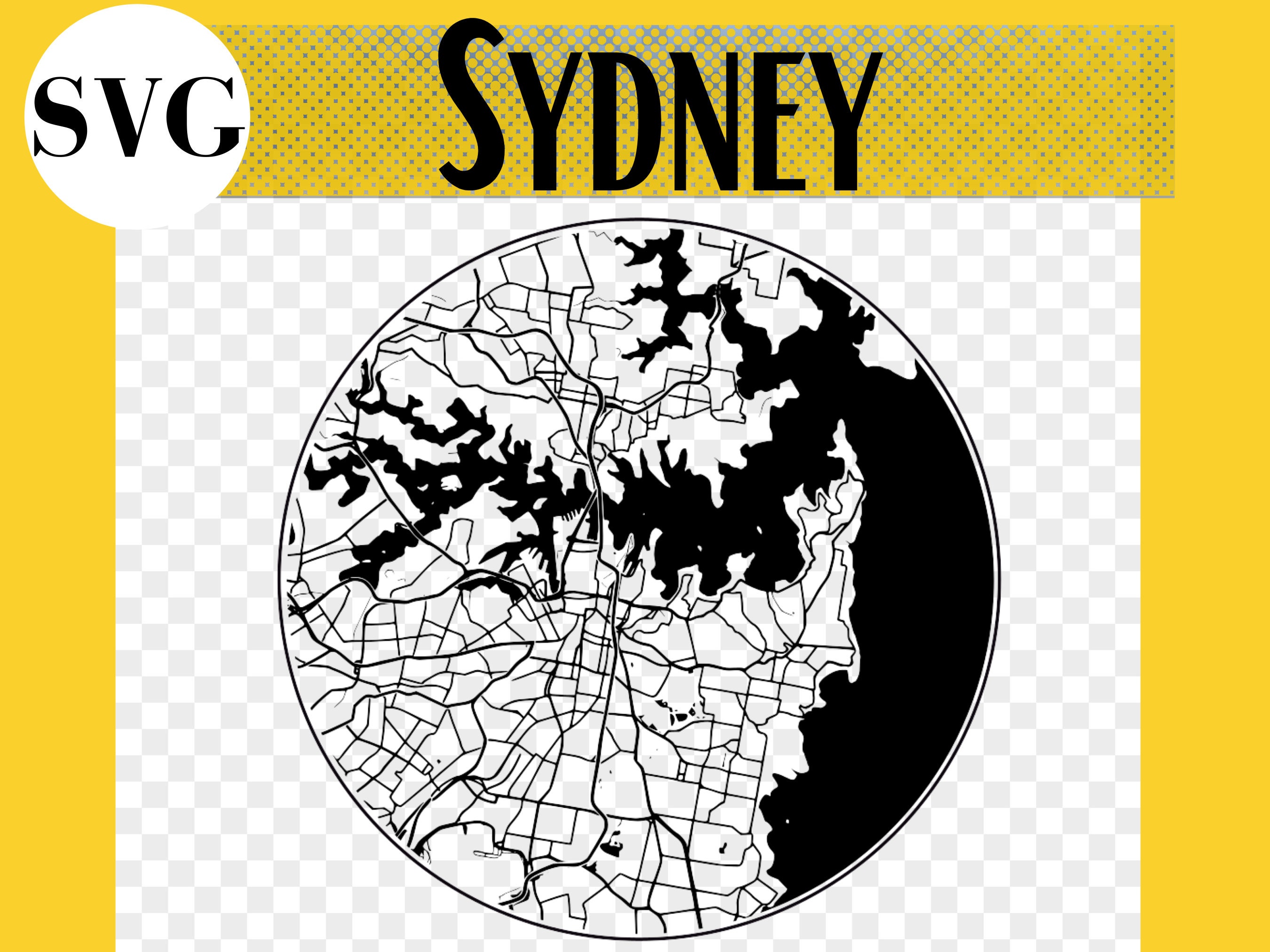 Mapa de la ciudad de Sídney, Archivo SVG, Regalo de Sídney, Montaña ...