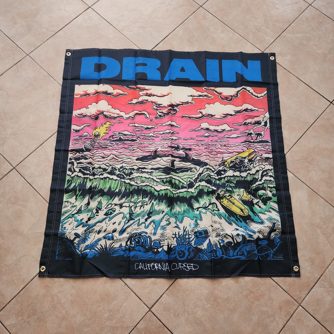 Drain "california Cursed" Flag - Etsy