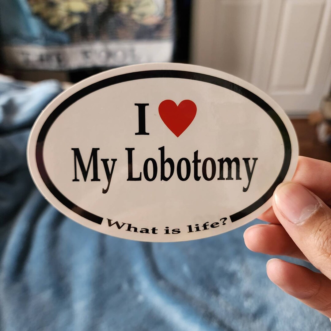 I 3 My Lobotomy Sticker - Etsy