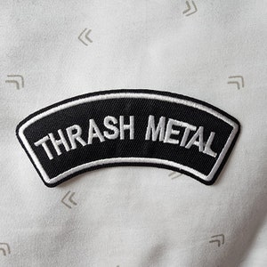 Thrash Metal Banner Iron on Patch - Etsy