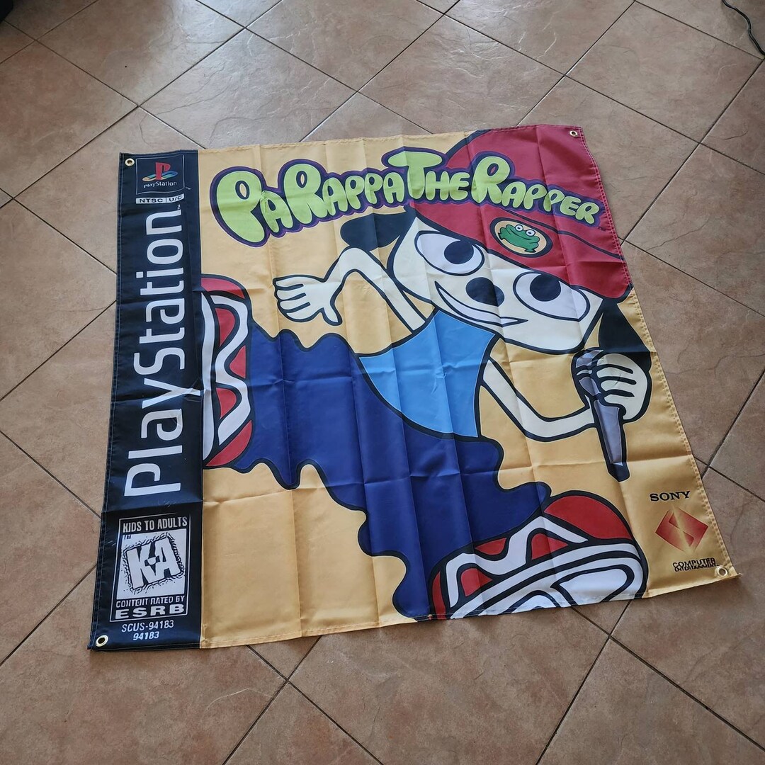Parappa the Rapper PS1 Cover Flag - Etsy