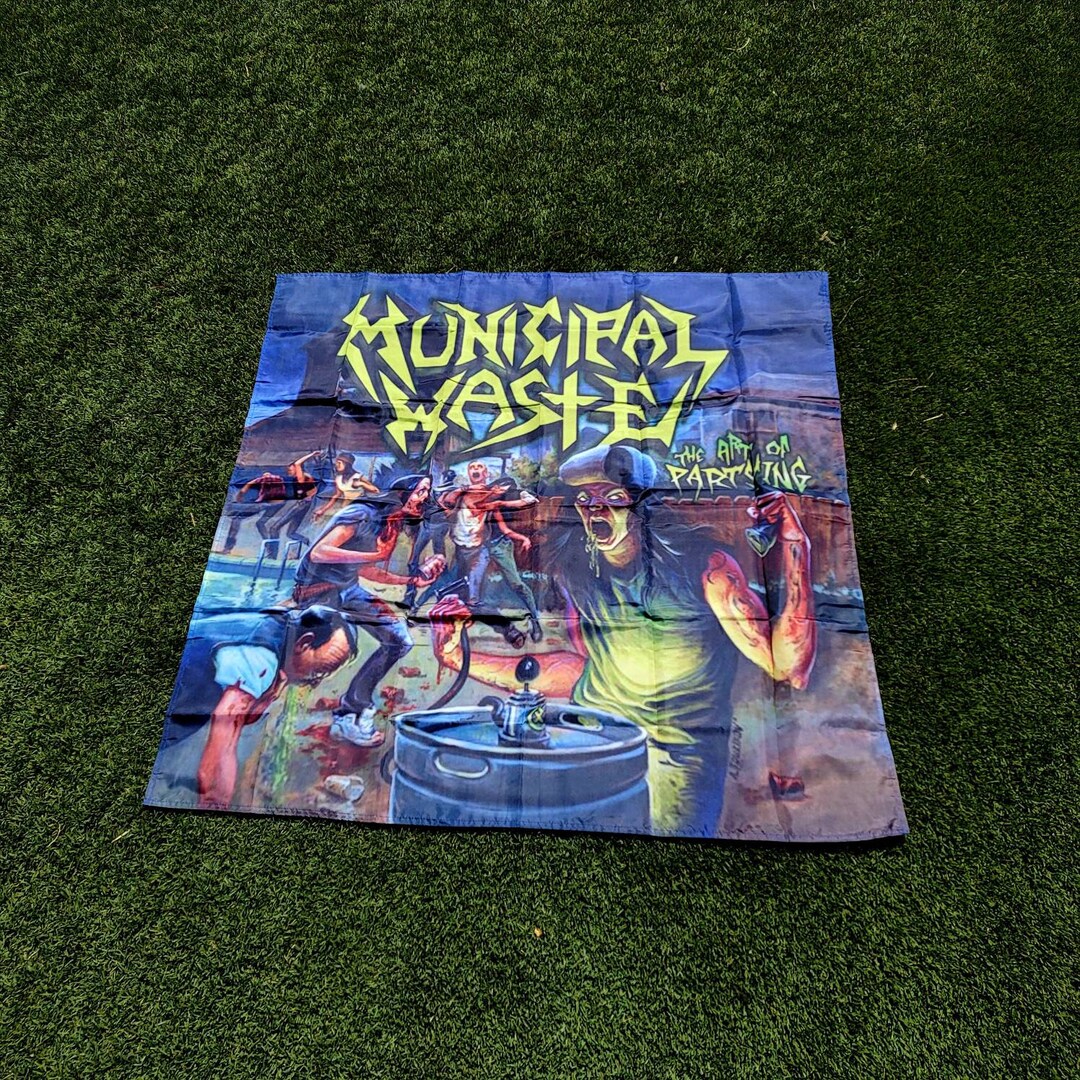 Municipal Waste "art of Partying" Flag - Etsy