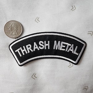 Thrash Metal Banner Iron on Patch - Etsy