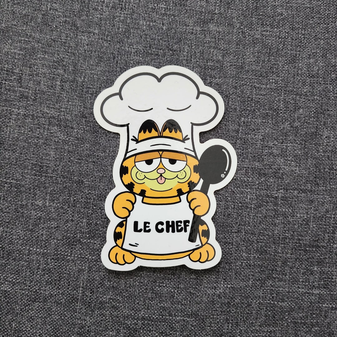 Garfield le Chef Sticker - Etsy