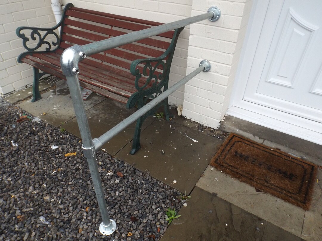 Outdoor Galvanised Handrail 1100 X 900mm Garden Mobility - Etsy