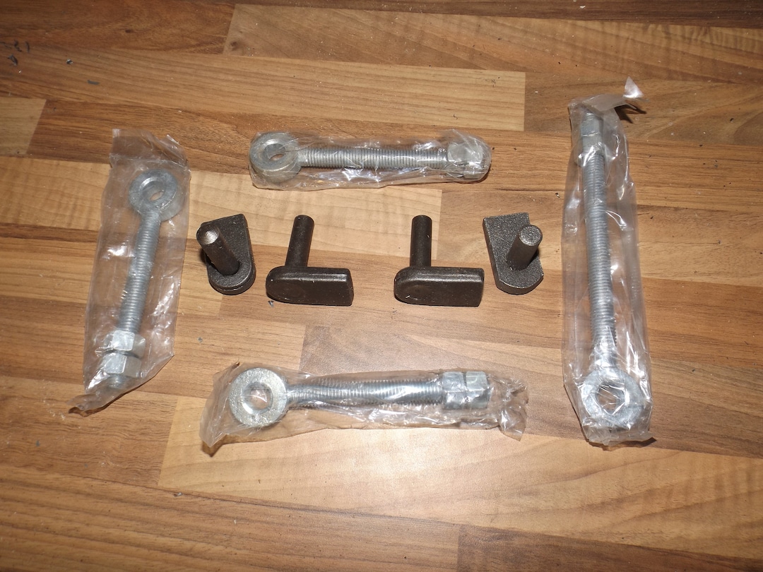 4no12mm Weld on Wrought Iron Gate Hinges and 4no Eye Bolts - Etsy