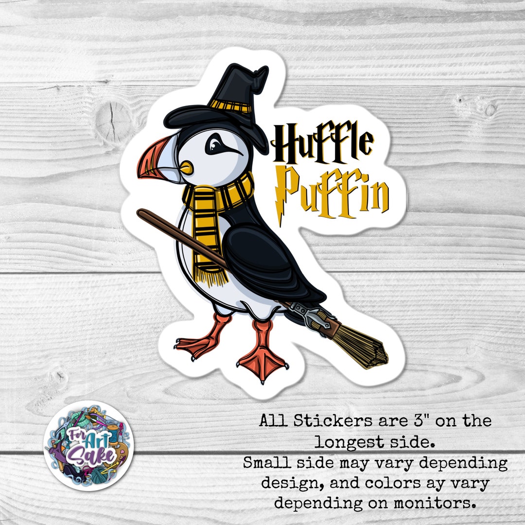 Huffle Puffin Hufflepuff Harry Potter Sticker Hufflepuff - Etsy
