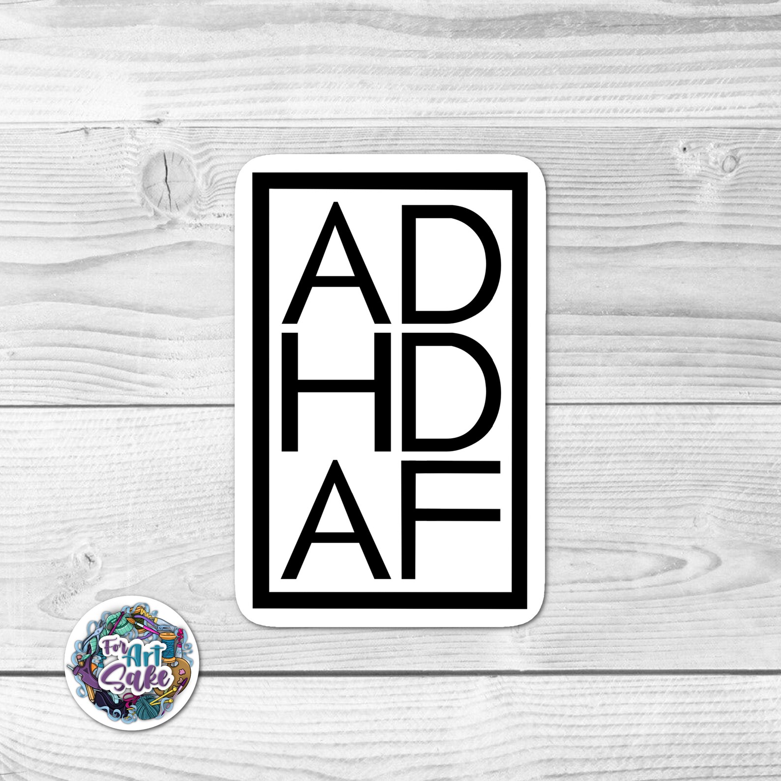 Adhd Af SVG Graphic Adhd Adhd Sticker Adhd Shirt Adhd - Etsy
