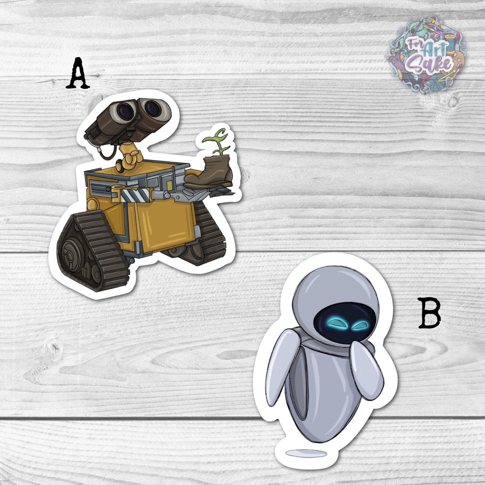Wall-e Stickers Wall-e Eve Sticker Disney Pixar Pixar | Etsy