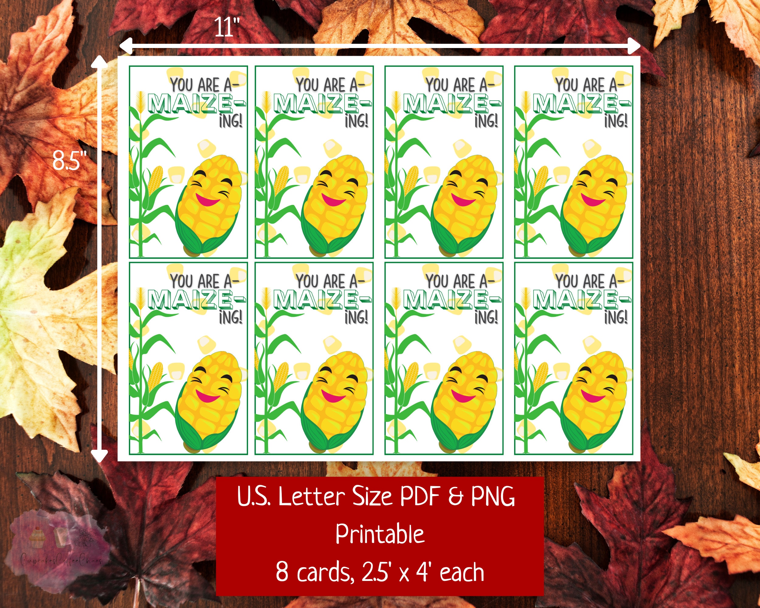 You Are A-maize-ing Gift Tag | Corn Maize Pun Treat Tags | Note to ...