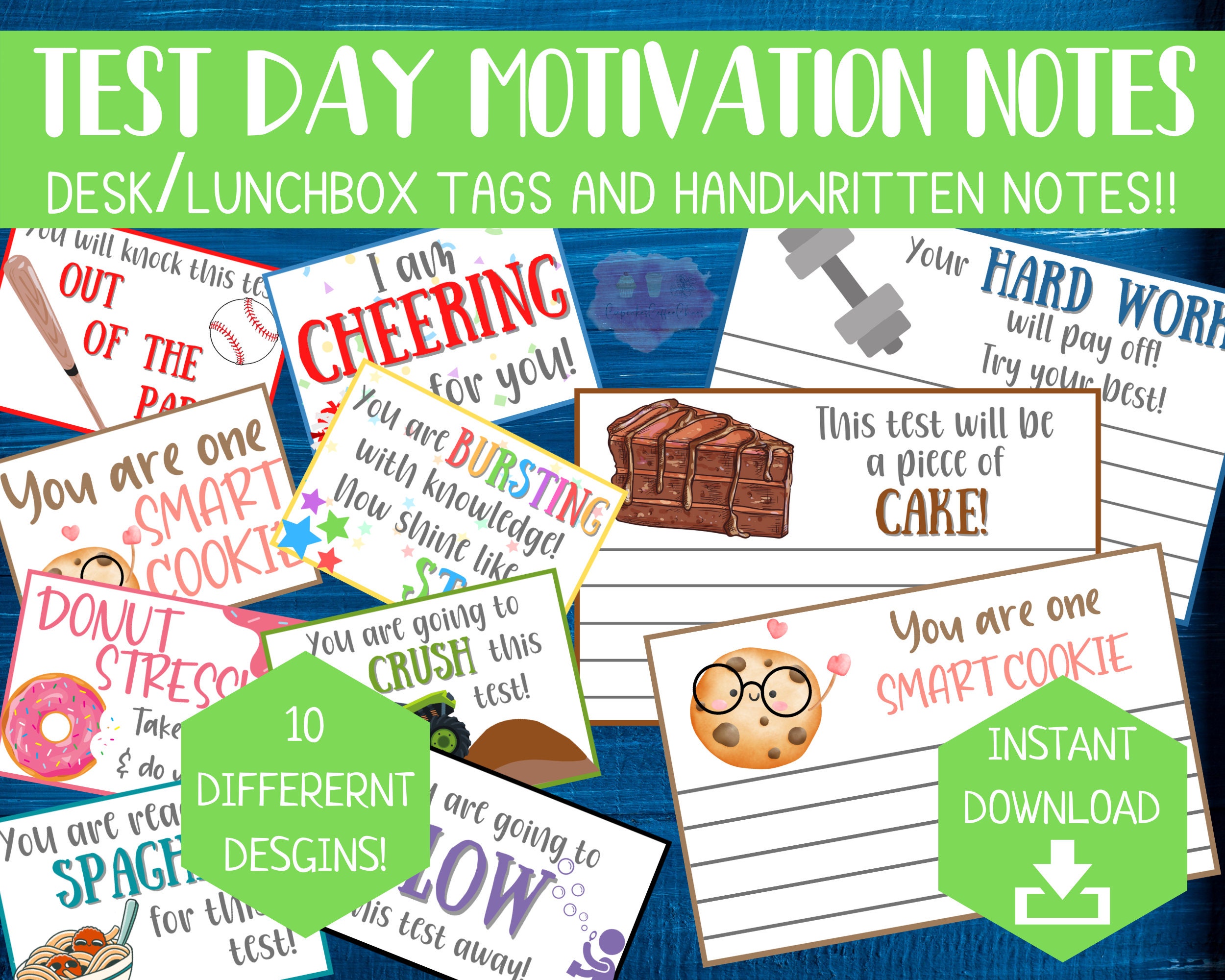Testing Notes to Students BUNDLE | Motivation Notes | Lunchbox Treat ...