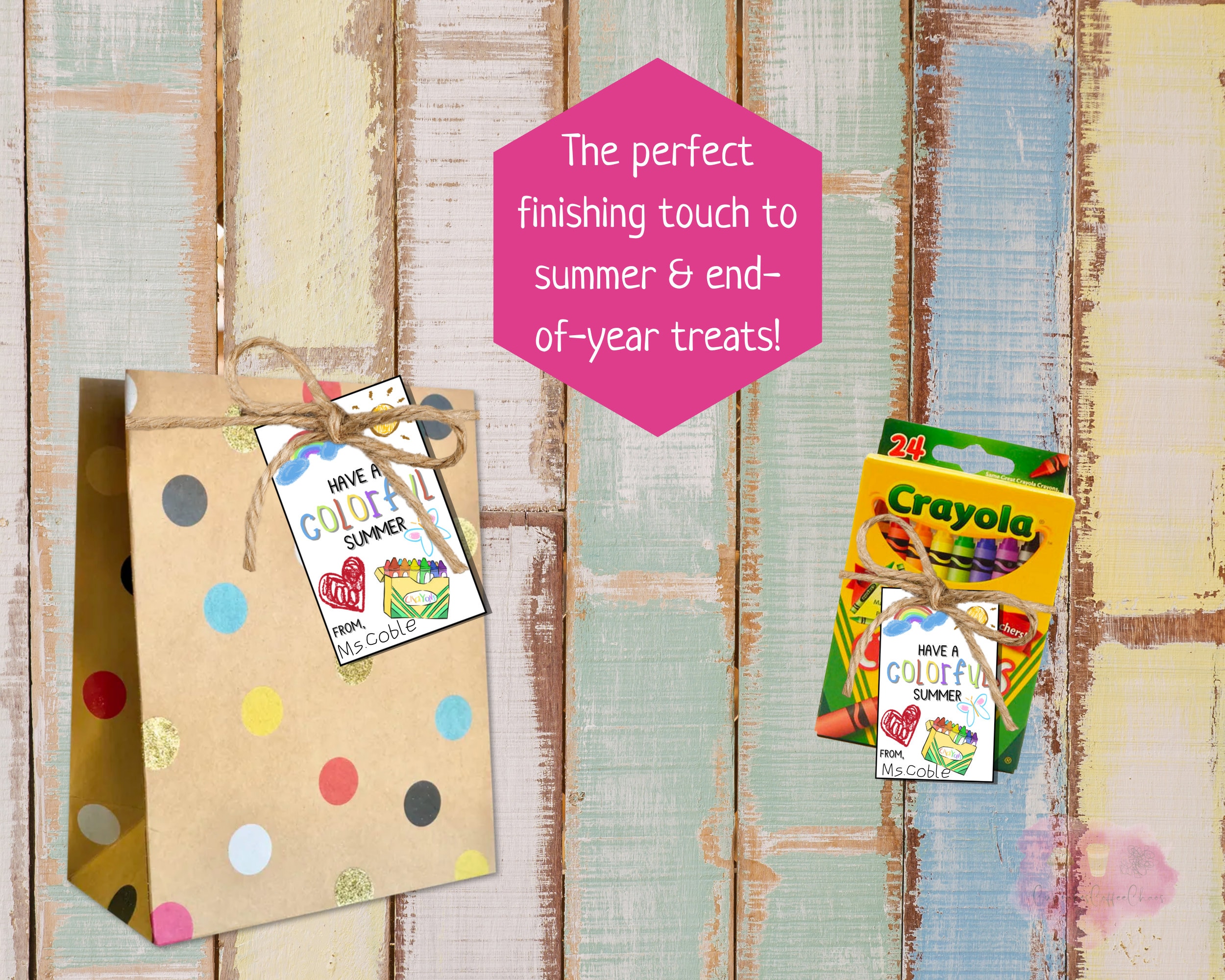 Have a Colorful Summer Gift Tag | End-of-year Summer Gift Tag | Crayon ...