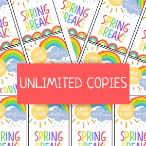 Have a Refreshing Spring Break Tag | Spring Gift Tags | Spring Break ...