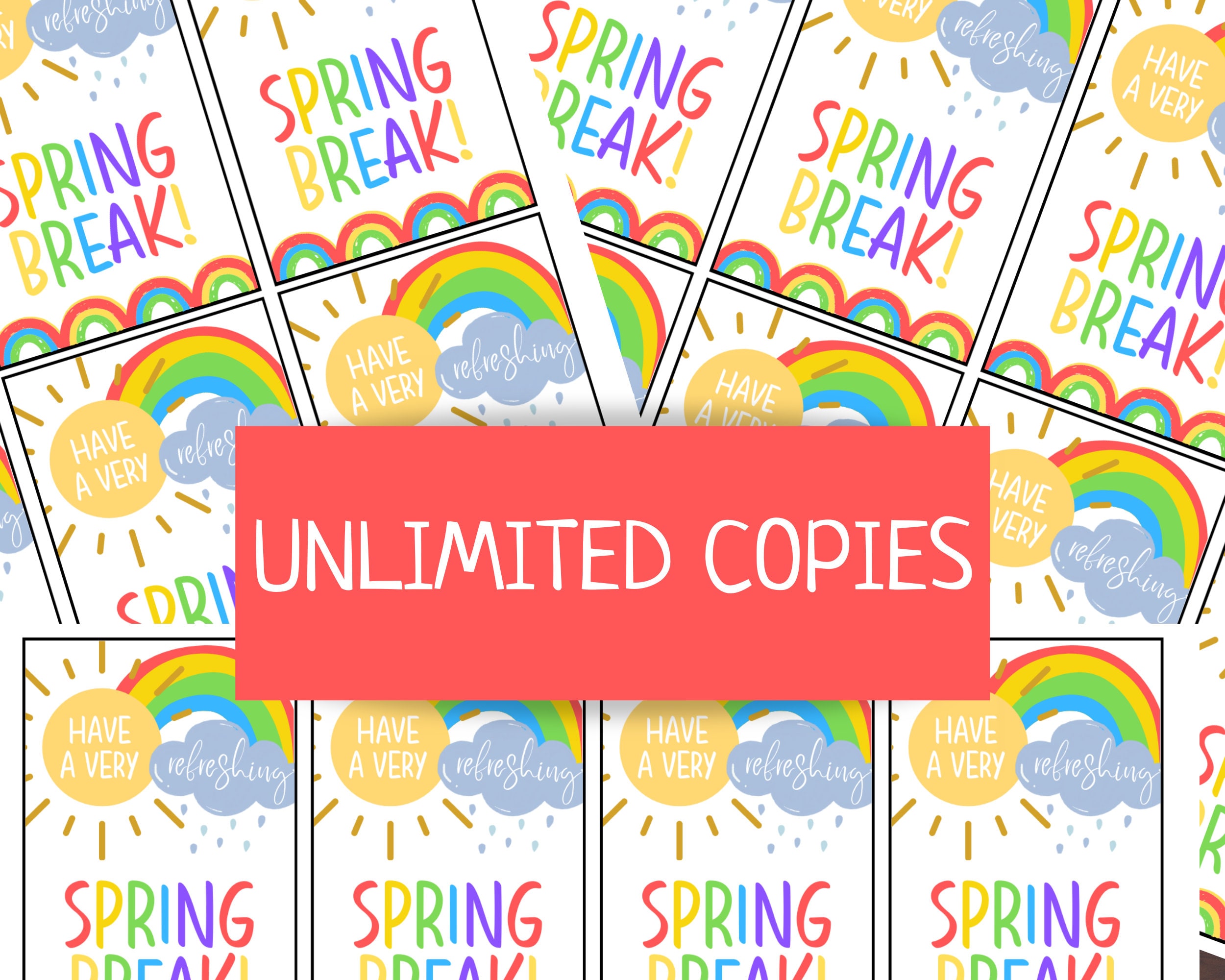 Have a Refreshing Spring Break Tag | Spring Gift Tags | Spring Break ...
