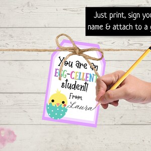 Spring Gift Tags | Gift Tags for Students | Spring Break Tags | Student ...